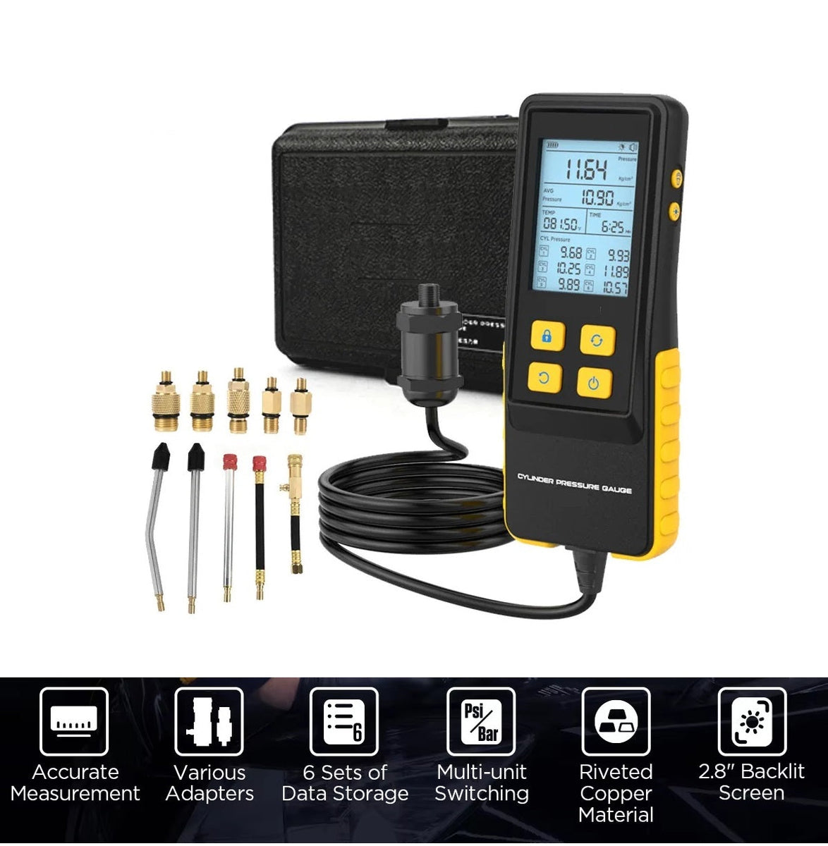 Digital Cylinder Pressure Gauge for Mercedes – RepairManuals.co