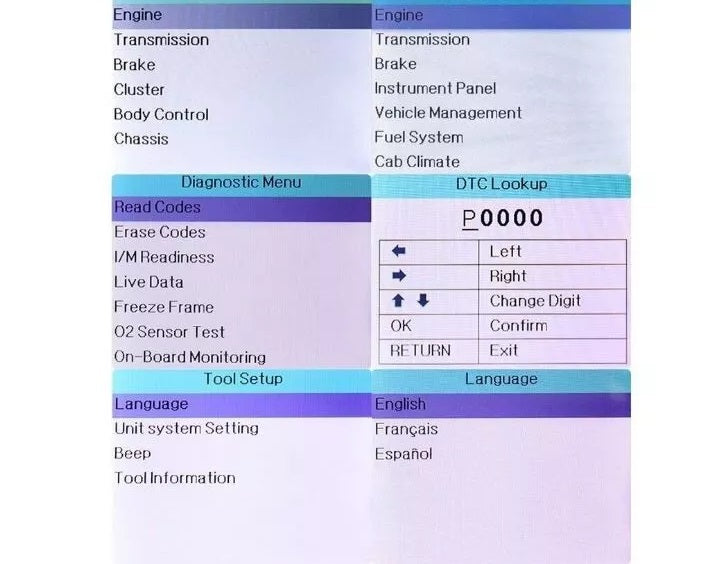 Peterbilt 227 Compatible Diagnostic Scan Tool Fault Code Reader ...